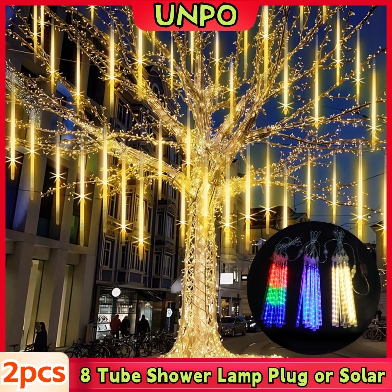 50CM Solar Meteor Shower Solar Led Rain Lights Waterfall Led Solar ...