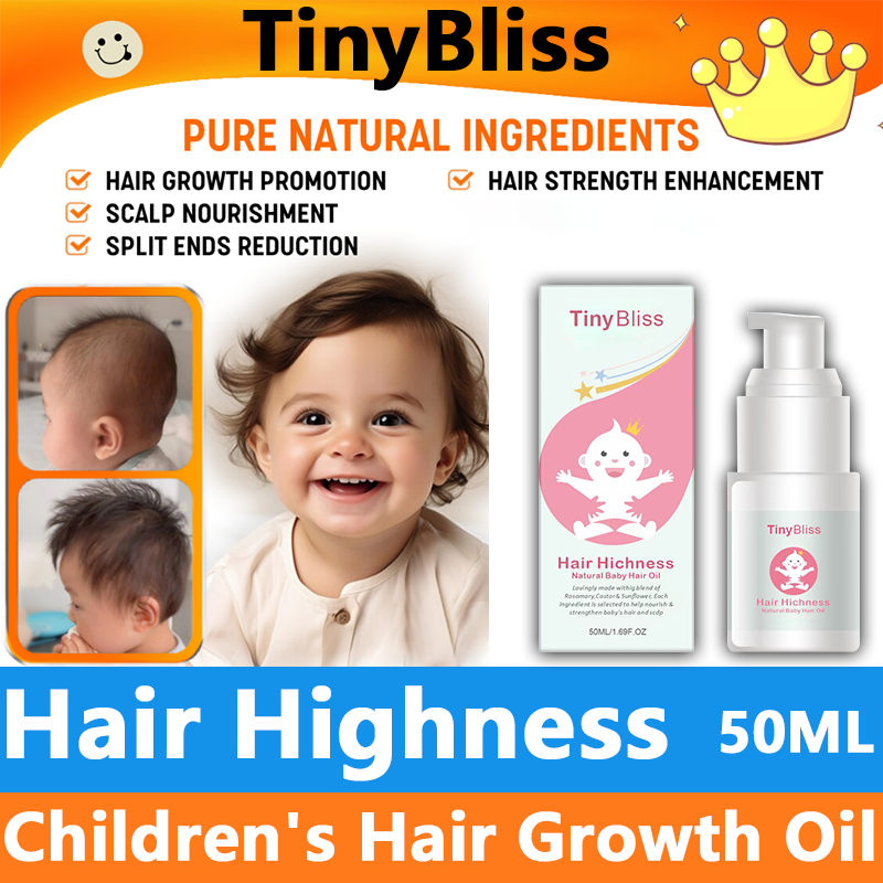 TinyBliss Hair Highness Natural Baby Hair Oil 50ml | Shopee Philippines