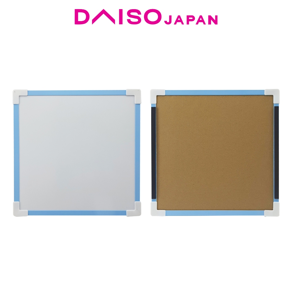 Daiso Blue Framed Whiteboard with Magnets | Shopee Philippines