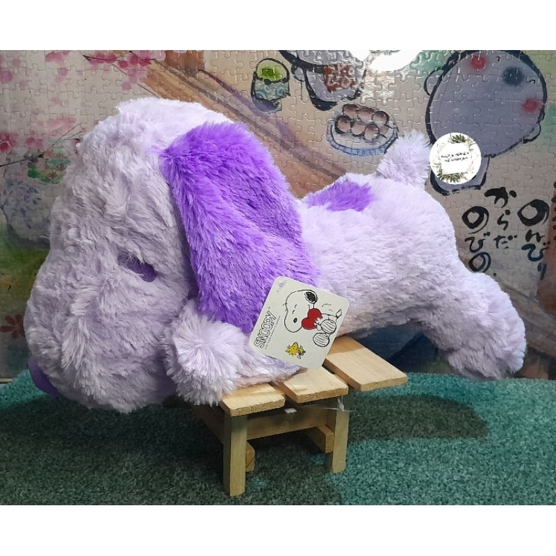 PEANUTS~2021 Purple Snoopy Lying Down Push Toy 15" JP | Shopee Philippines