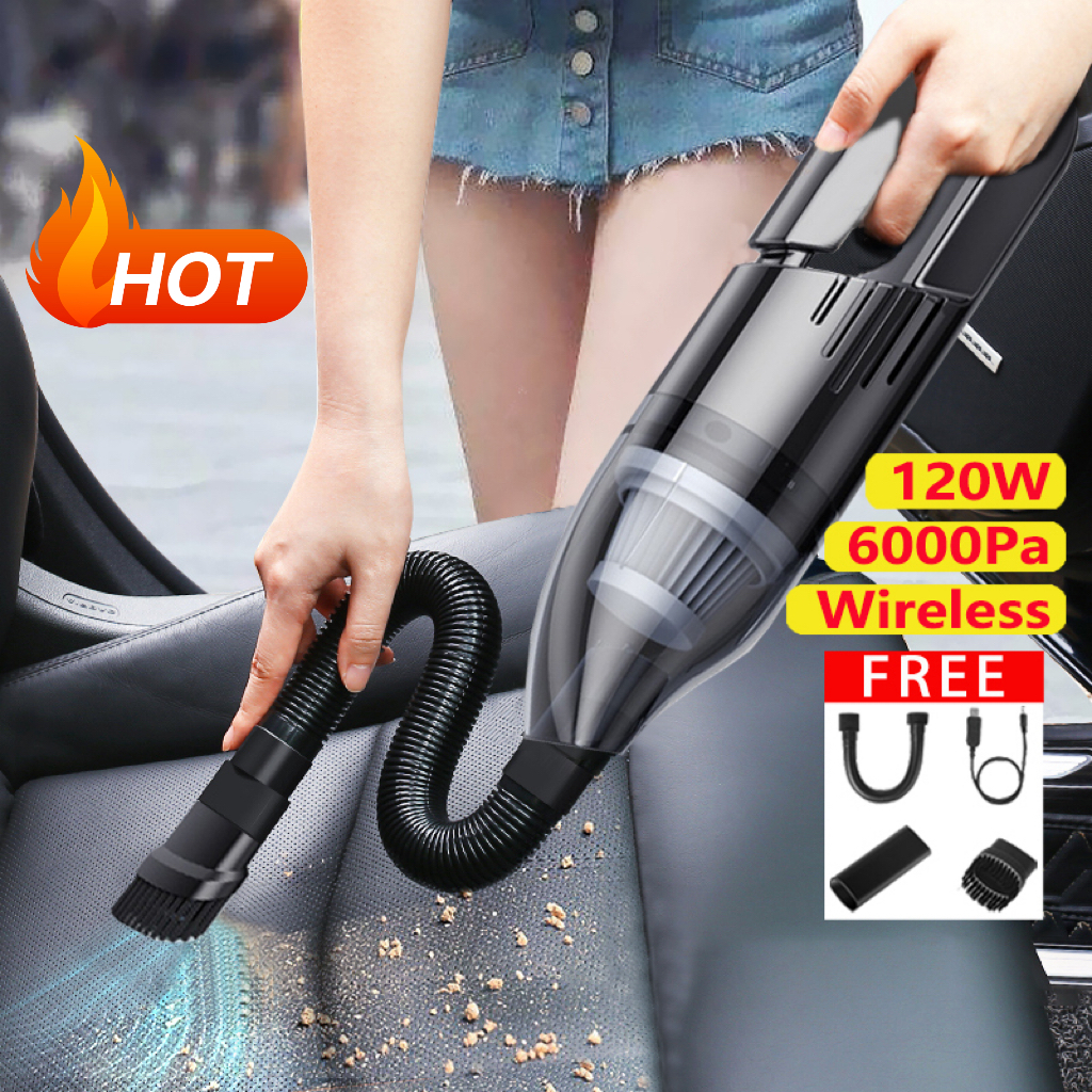 Portable Car Vacuum Cleaner Wireless Cordless Vacum household Handheld ...