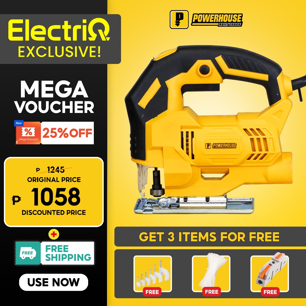 Electriq l Powerhouse Jig Saw 500W Powerful Motor and Adjustable Speed ...