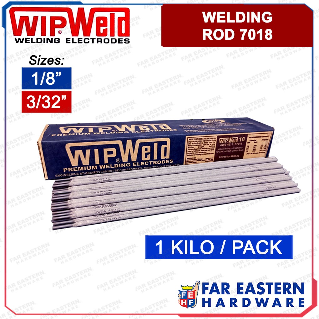 WIPWELD Welding Rod Electrode 7018 E7018 3/32 | 1/8 1KILO | Shopee ...