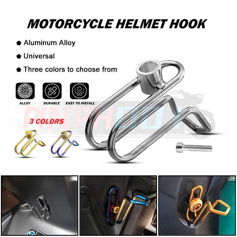 Motorcycle Helmet Hook Stainless Universal | Shopee Philippines