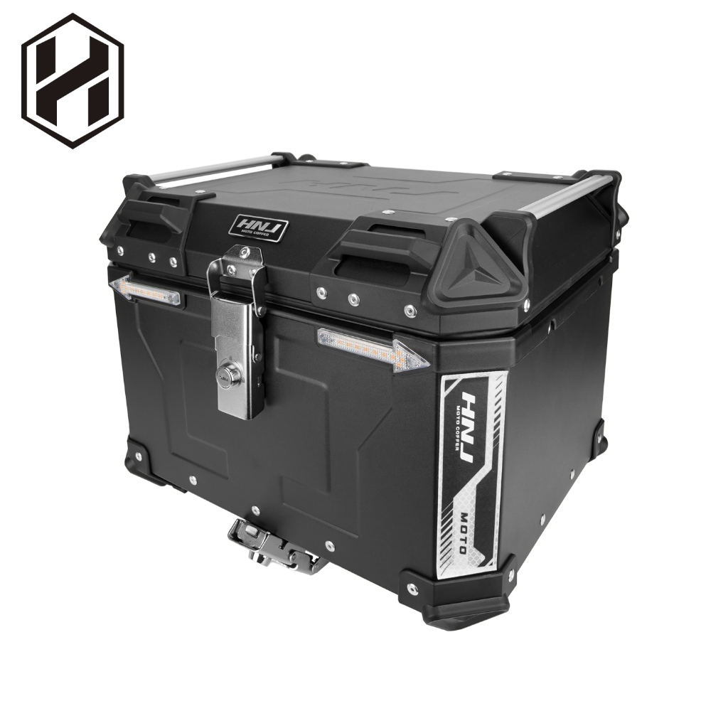 HNJ H1 Alloy Box with LED Signal Light 45 Liters Dual Lock With Metal ...