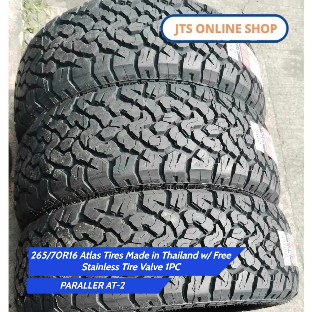 265/70R16 Atlas Tires Made in Thailand w/ Free Stainless Tire Valve 1PC | Shopee Philippines