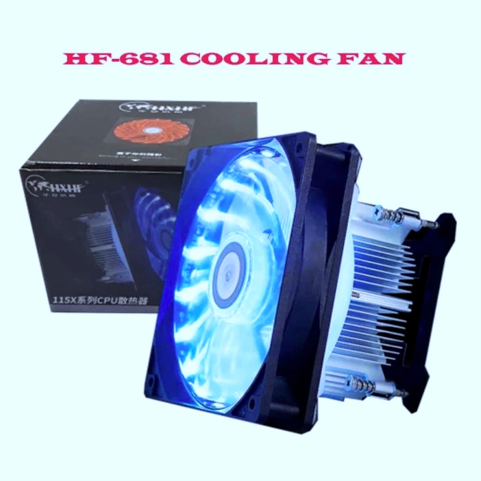 Hf-681 RGB LED CPU Cooler Fan Cooling, Computer Heatsink For Intel ...
