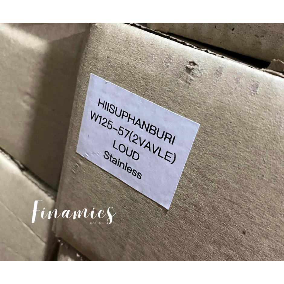 H2 POWERPIPE WAVE 125 LOUDEST STAINLESS PIPE 57MM 2 VALVE | Shopee ...