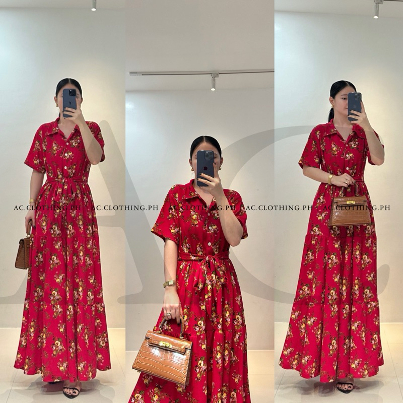 JENNY BUTTON MAXI DRESS | Shopee Philippines