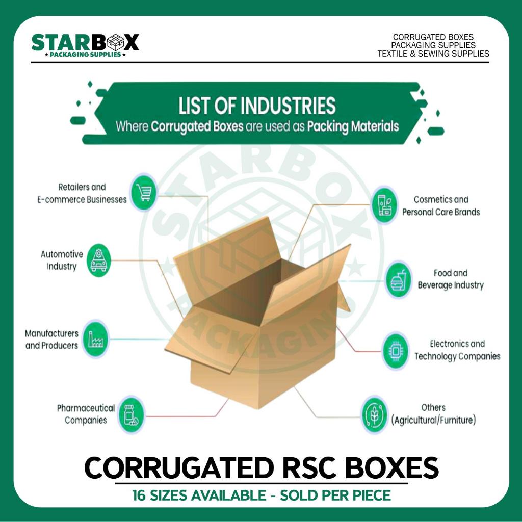 Starbox (16 Sizes Available) Corrugated Box RSC Box Shipping Box ...
