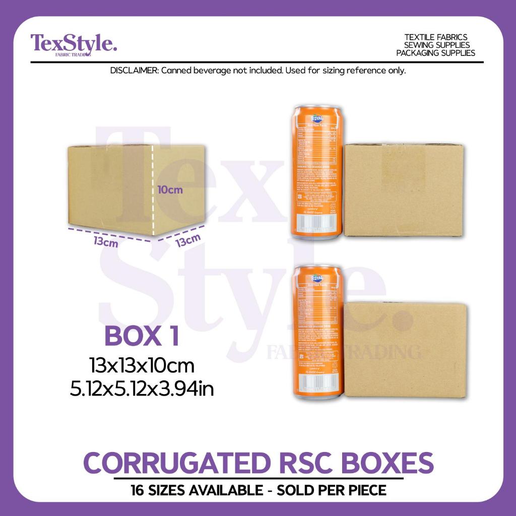 Textstyle (16 Sizes Available) Corrugated Box RSC Box Shipping Box ...