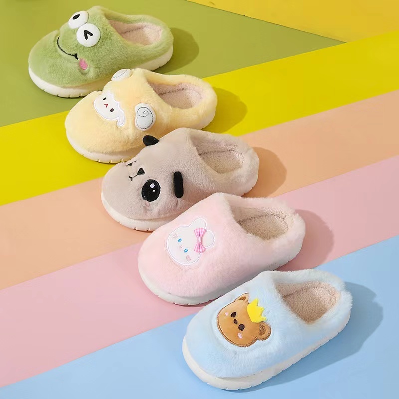 animal Cartoon slippers children's slippers girls' and boys' indoor ...