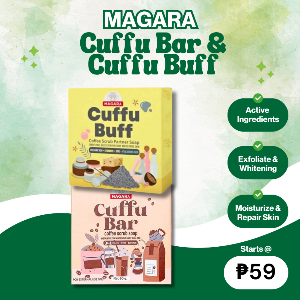 Magara skin cuffu bar & cuffu buff 70g perfect for exfoliating ...