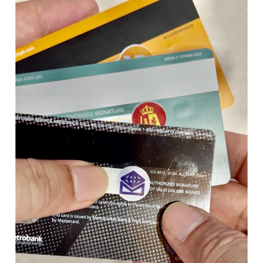 CVV Bank Stickers for Credit Card and Debit Card Protection | Shopee ...