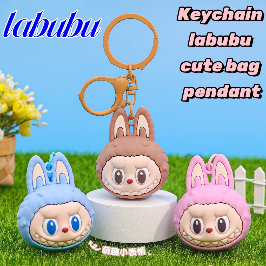 labubu keychain cute monster doll versatile student schoolbag pendant ...