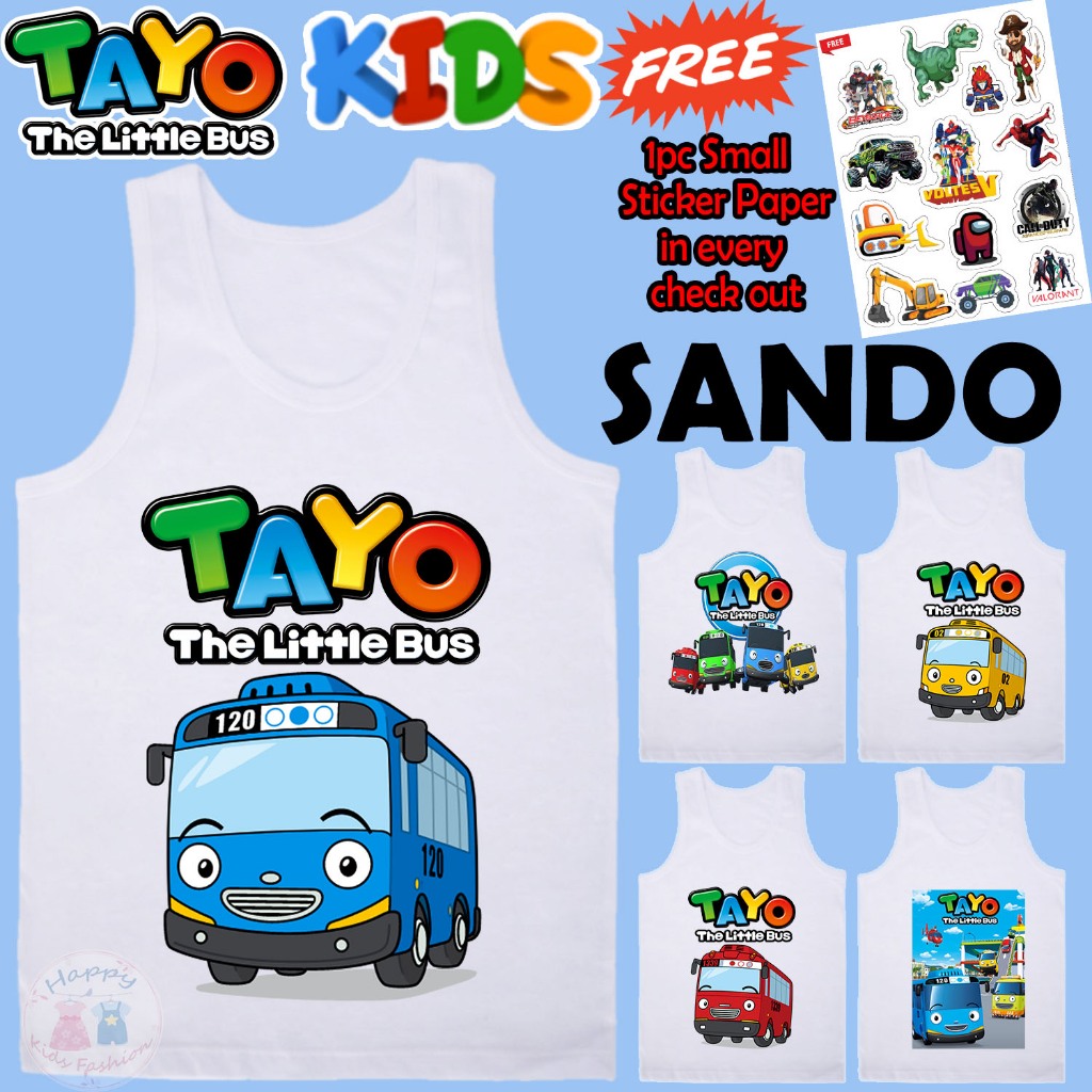 TAYO The little Bus Kids Sando for Boys and Girls for 0 to 12 years old ...