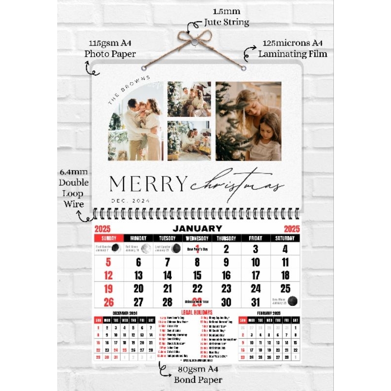 PERSONALIZED CALENDARS 2025 souvenirs giveaway | Shopee Philippines