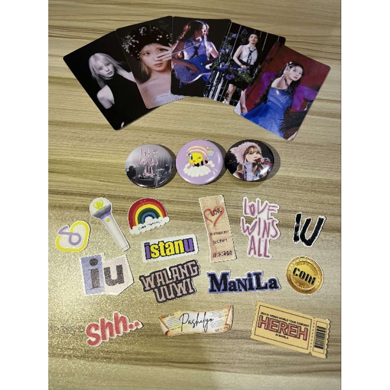 IU Fanmade | 14pcs Vinyl waterproof sticker | 3pcs button Pin | 5pcs ...