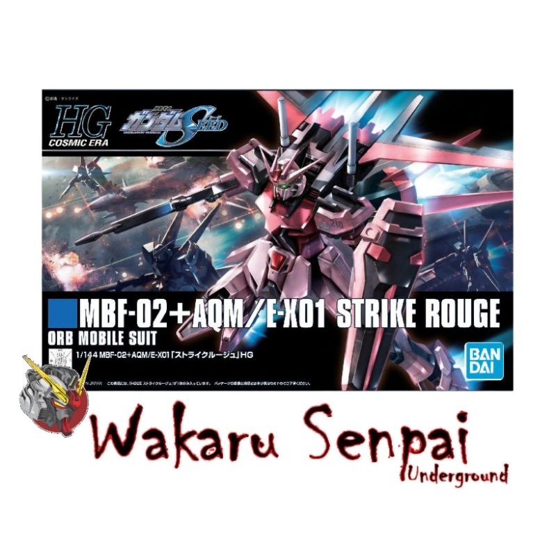 HG 1/144 HGCE MBF-02+AQM/E-X01 Strike Rouge | Shopee Philippines