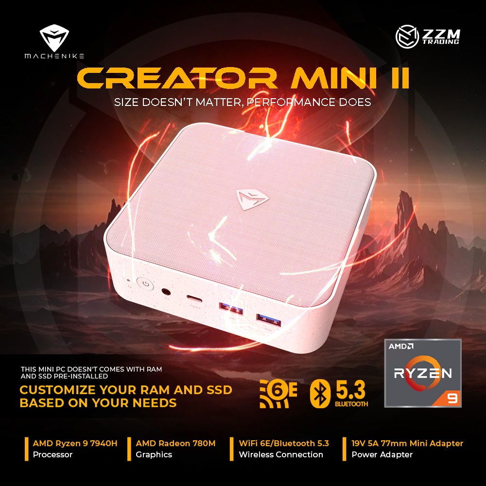 Machenike Creator Mini 2 i7-13620H/R5 6600H/R9 7940H Intel UHD GPU/AMD Radeon GPU ZZM Trading ...