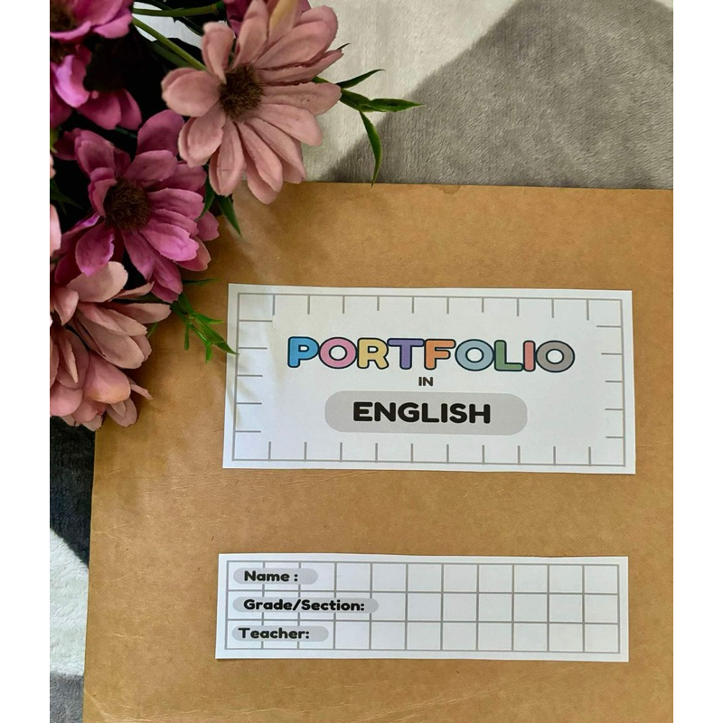 PORTFOLIO LABEL STICKERS (Subject and Name per pack) for all subjects ...