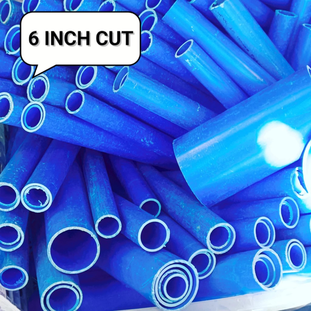 (6 INCH LENGTH) PVC BLUE PIPE SIZE SIZE 1/2"; 3/4"; 1"; 1 1/4"; 1 1/2 ...