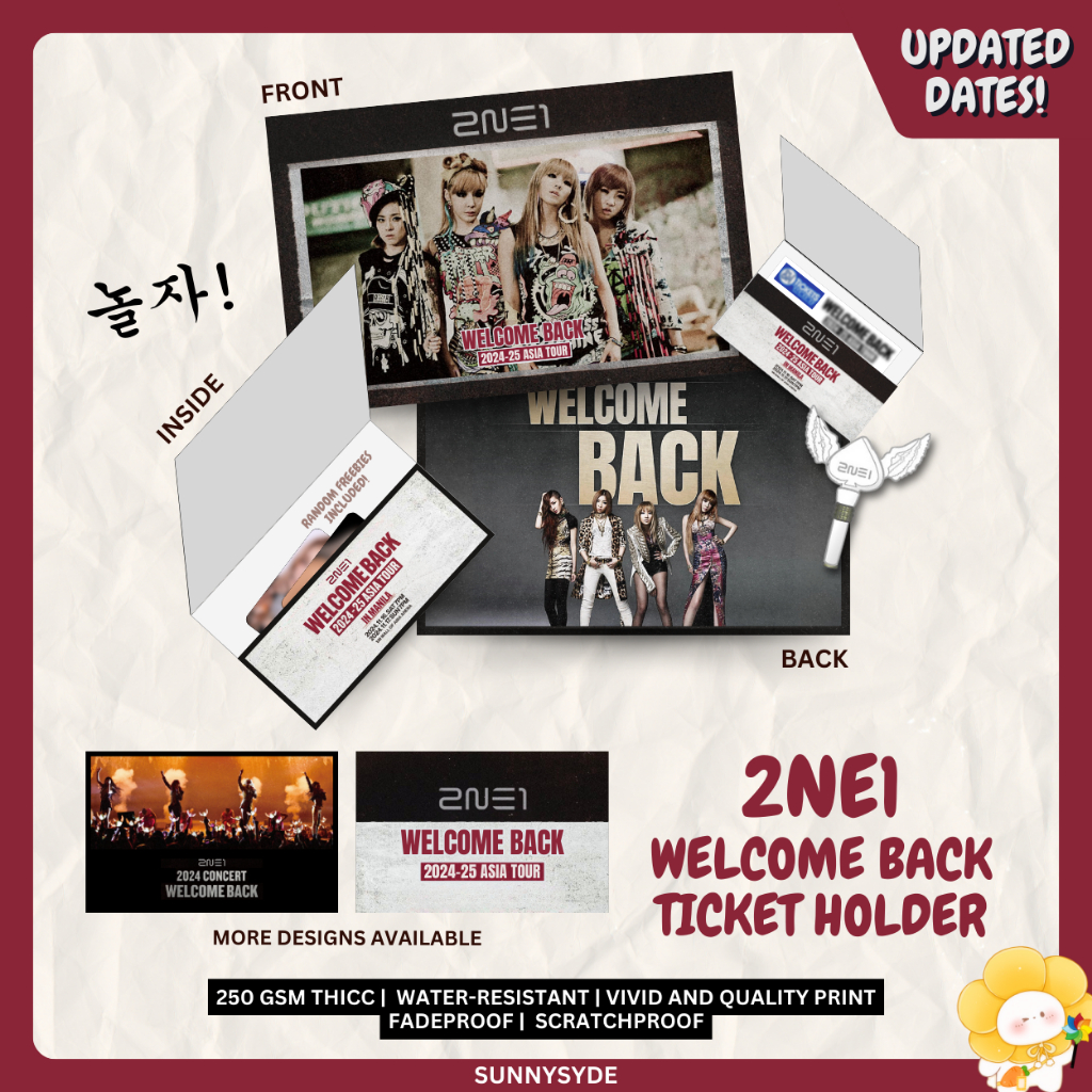 2NE1 Ticket Holder Envelope for Welcome Back Concert in Manila | Shopee ...