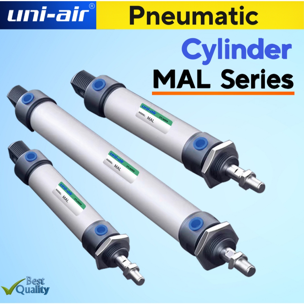 Uni--Air Double Acting Pneumatic Air Cylinders (MAL SERIES) | Shopee ...