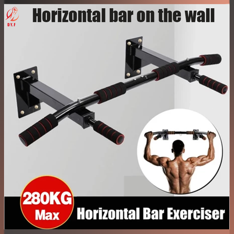 Wall Horizontal Bars Steel Home Gym Workout Chin push Up Pull Up ...