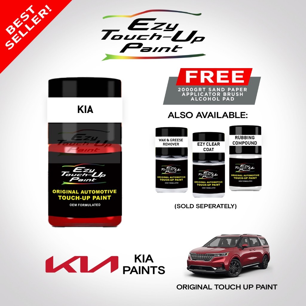 (KIA) TOUCH UP PAINT 12ML EZY TOUCH UP AUTOMOTIVE POLY URETHANE PAINT ...