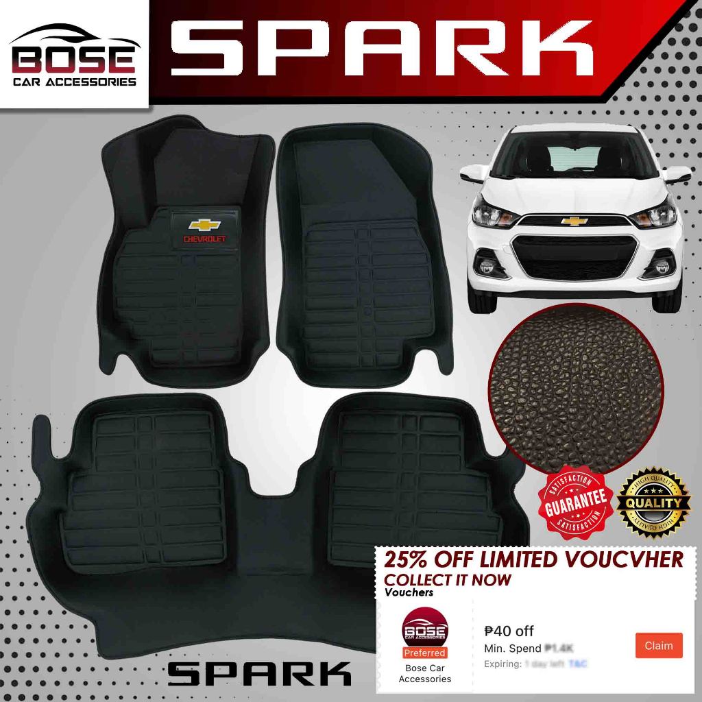 TPE / 5D Deep Dish Matting Chevrolet Spark 2011 - 2017 / 2018 -Onwards ...