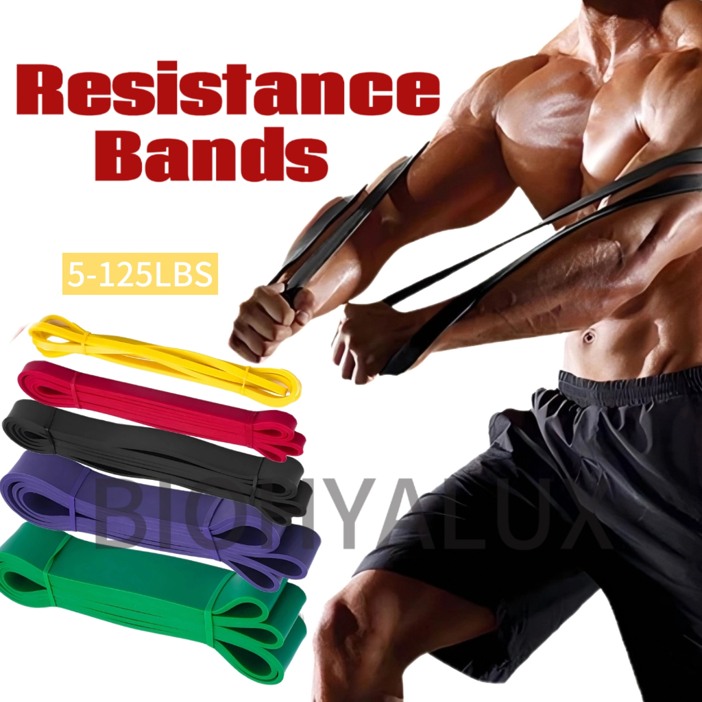 Rubber Resistance Band Set Pull Up Elastic Band Training Home Exercise ...