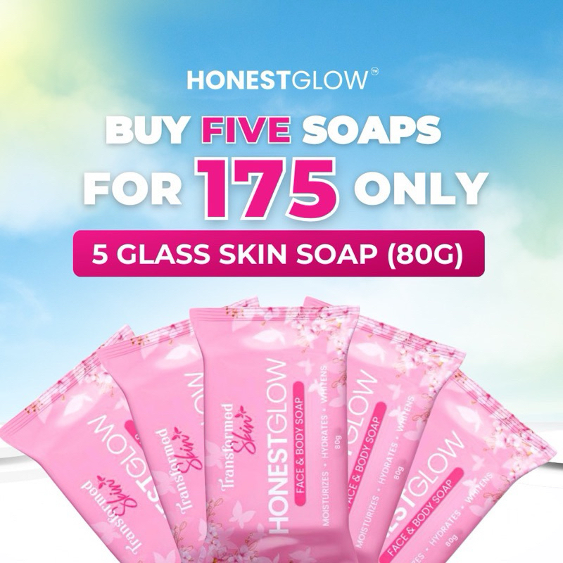 5pcs Glass Skin Niacinamide Soap 80g by HonestGlow | Shopee Philippines