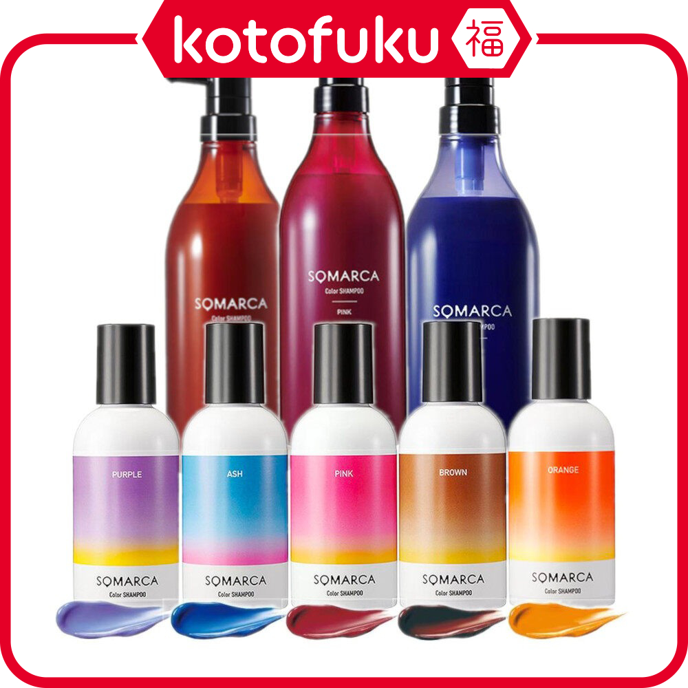 Hoyu Somarca Color Shampoo - Orange / Pink / Ash / Purple / Brown (150mL / 770mL) | Shopee ...