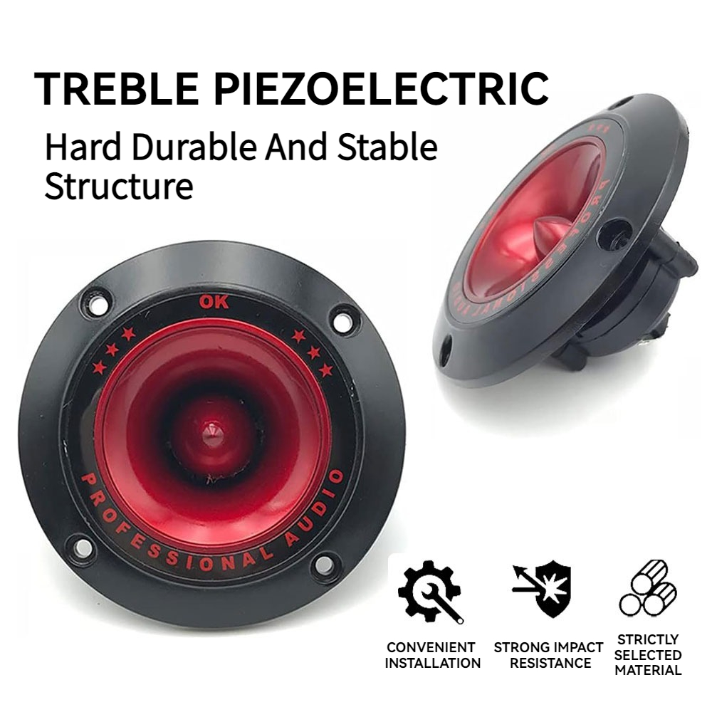 MC Round Piezo Bullet Tweeter Black 700W Heavy Duty | Shopee Philippines