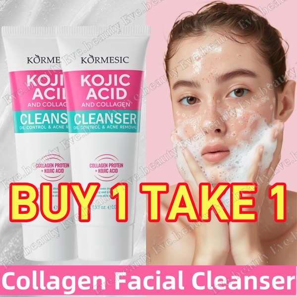 Kojic Acid Collagen Facial Cleanser Deep Cleansing Whitening Oil ...