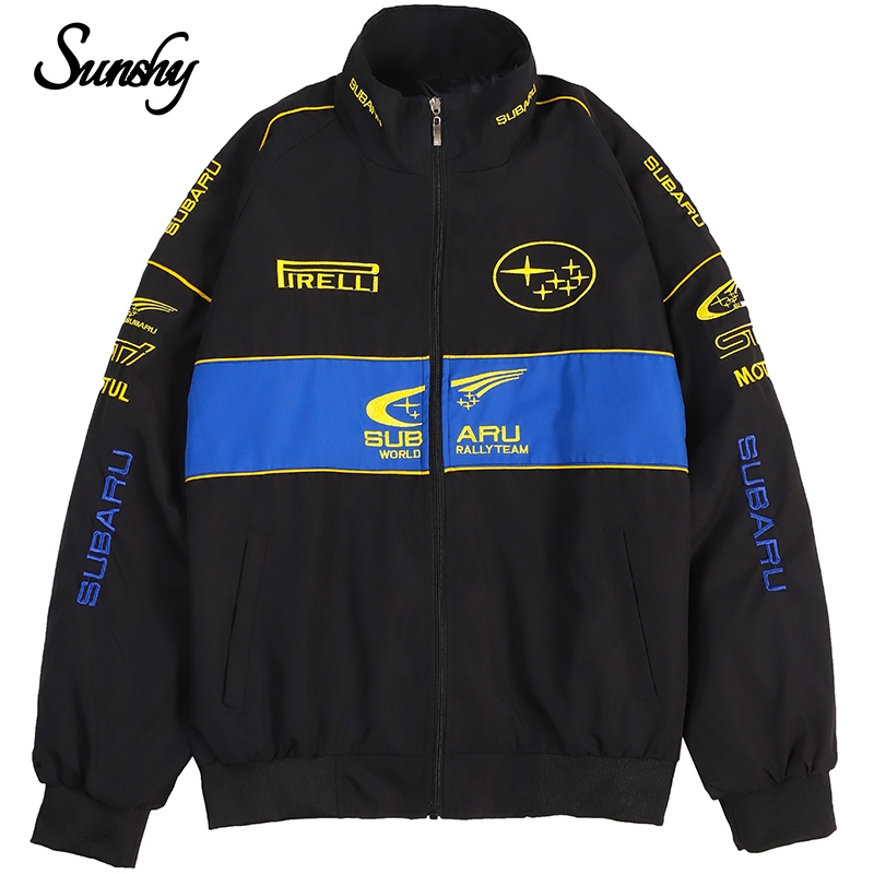 SUBARU F1 Ferrari Jacket For Women Motor Black Racing Jacket With ...