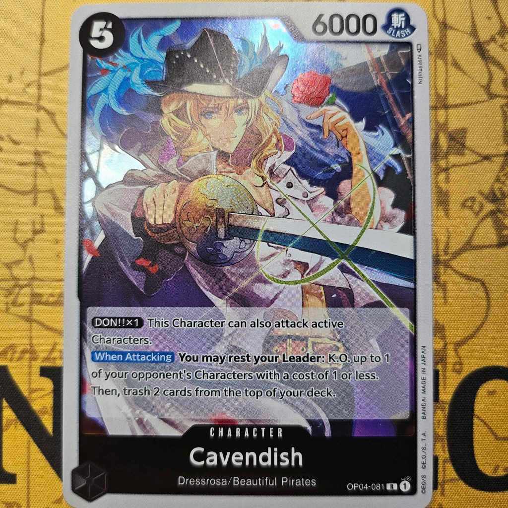 One Piece TCG [ENGLISH] OP04-081 R Cavendish [ENGLISH VERSION] | Shopee Philippines