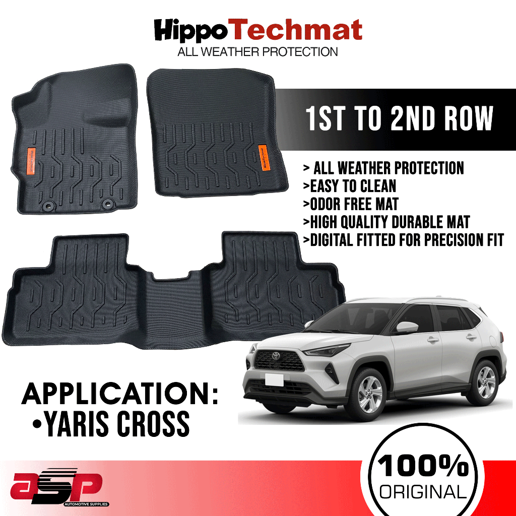 Hippo Techmat Deep Dish Matting for Toyota Yaris Cross G / V Non Hybrid ...