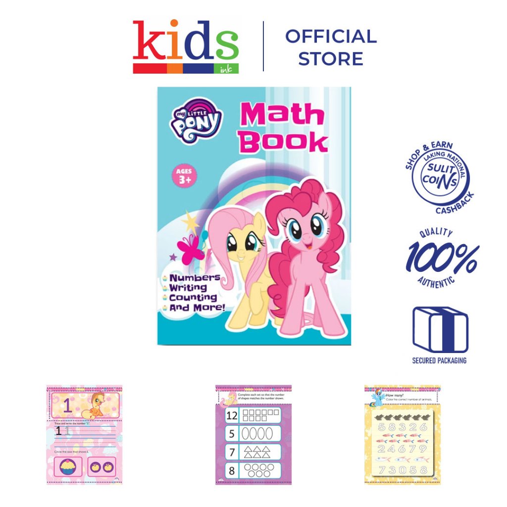 My Little Pony - Math Book - Kids Ink | Shopee Philippines