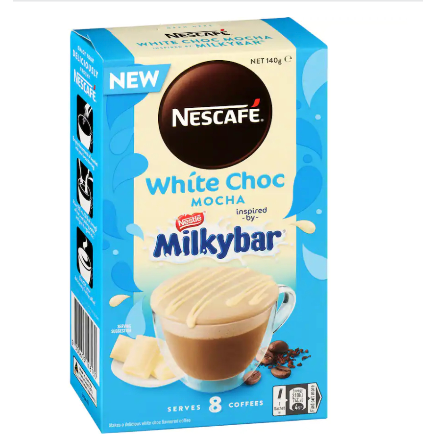 Nescafe Milky Bar Coffee Mix White Choc Mocha (July 2025) | Shopee ...