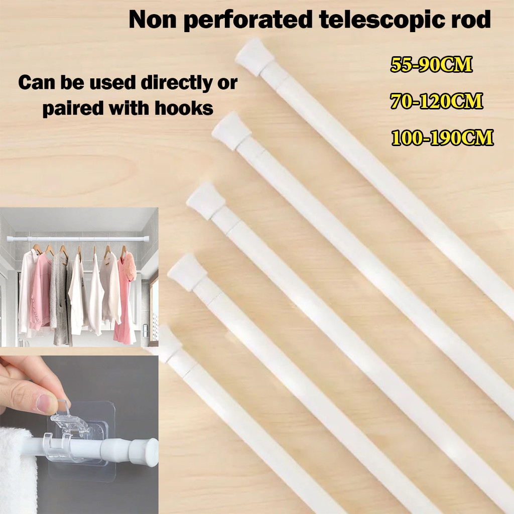 COD Multi Purpose Spring Loaded Adjustable Tension Rod | Curtain Rods ...