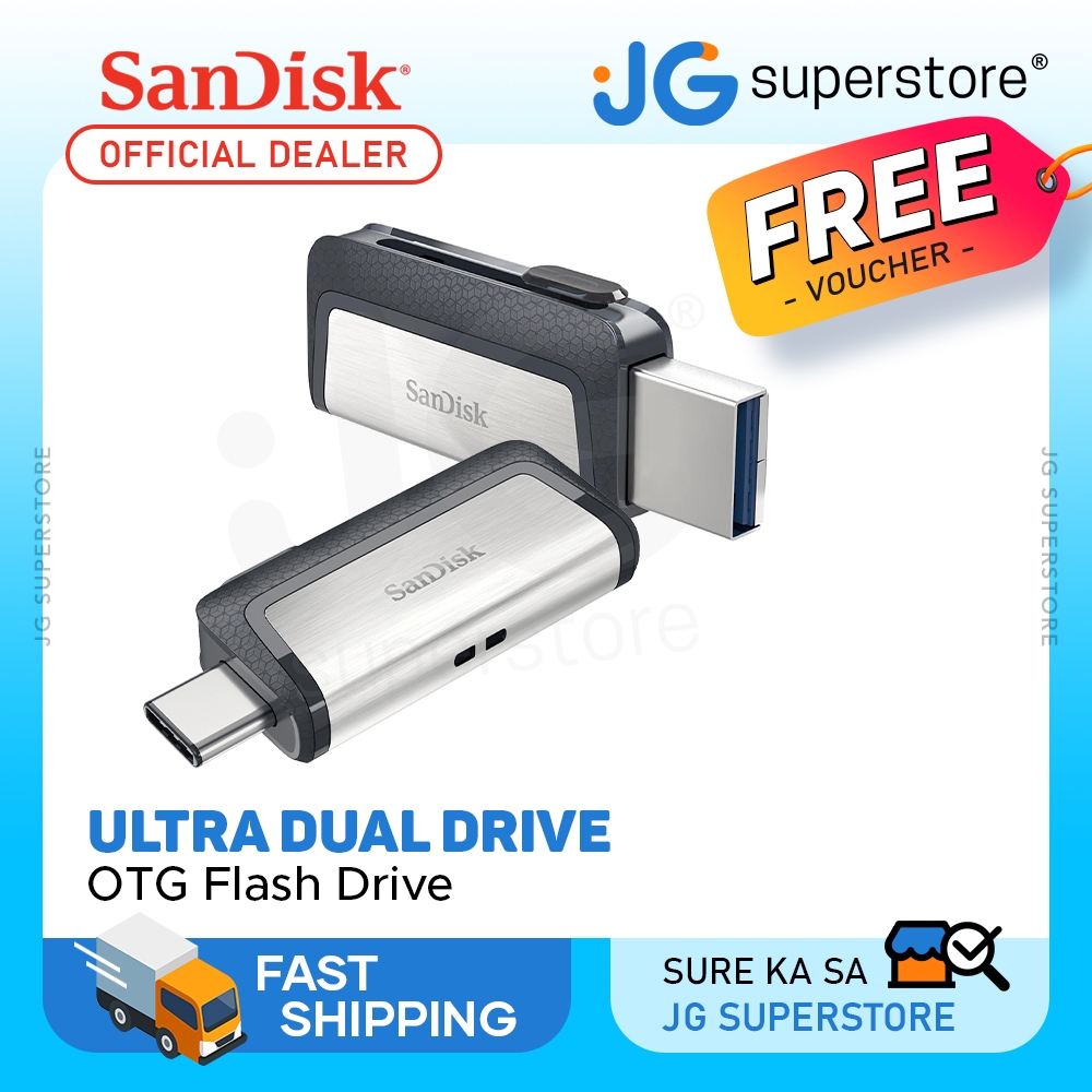 SanDisk Ultra Dual Drive 16GB 32GB 64GB 128GB 256GB USB Type-C to USB A ...