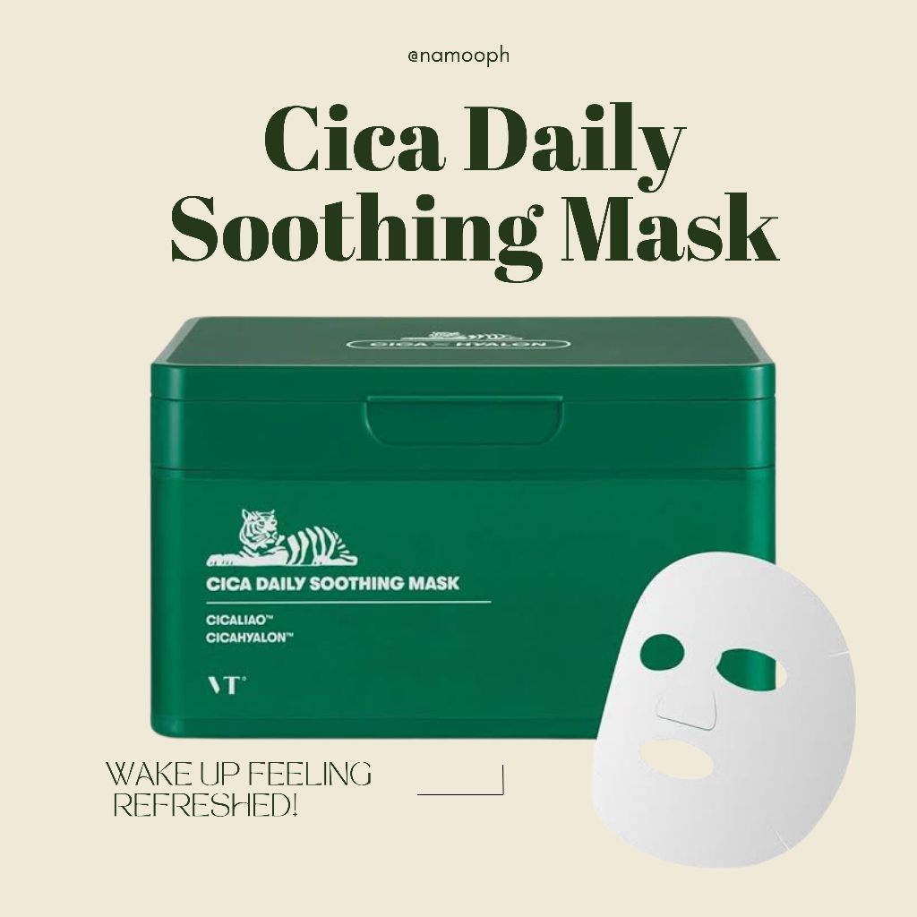 VTCOSMETICS Cica Daily Soothing Mask | Shopee Philippines