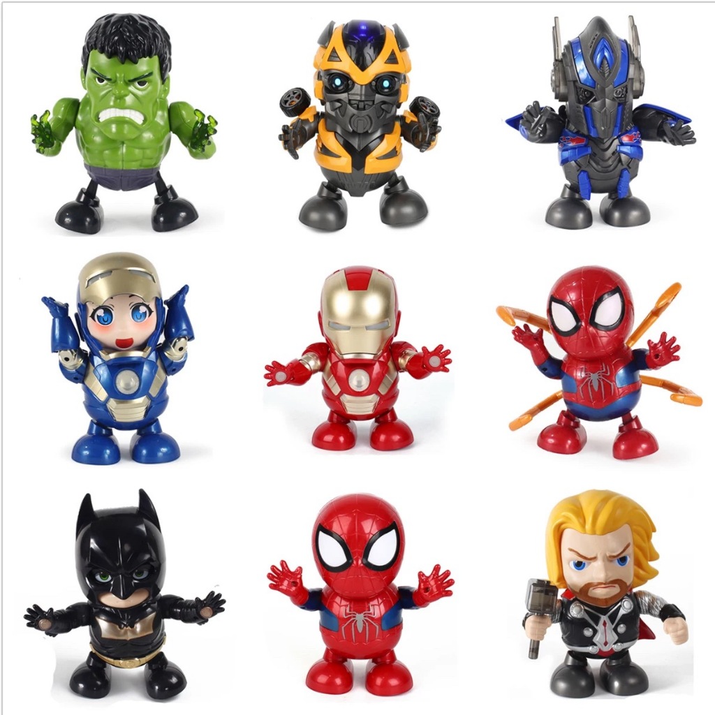 COD Dancing Robot Dancing Spider-Man Iron Man bumblebee Toys Marvel ...