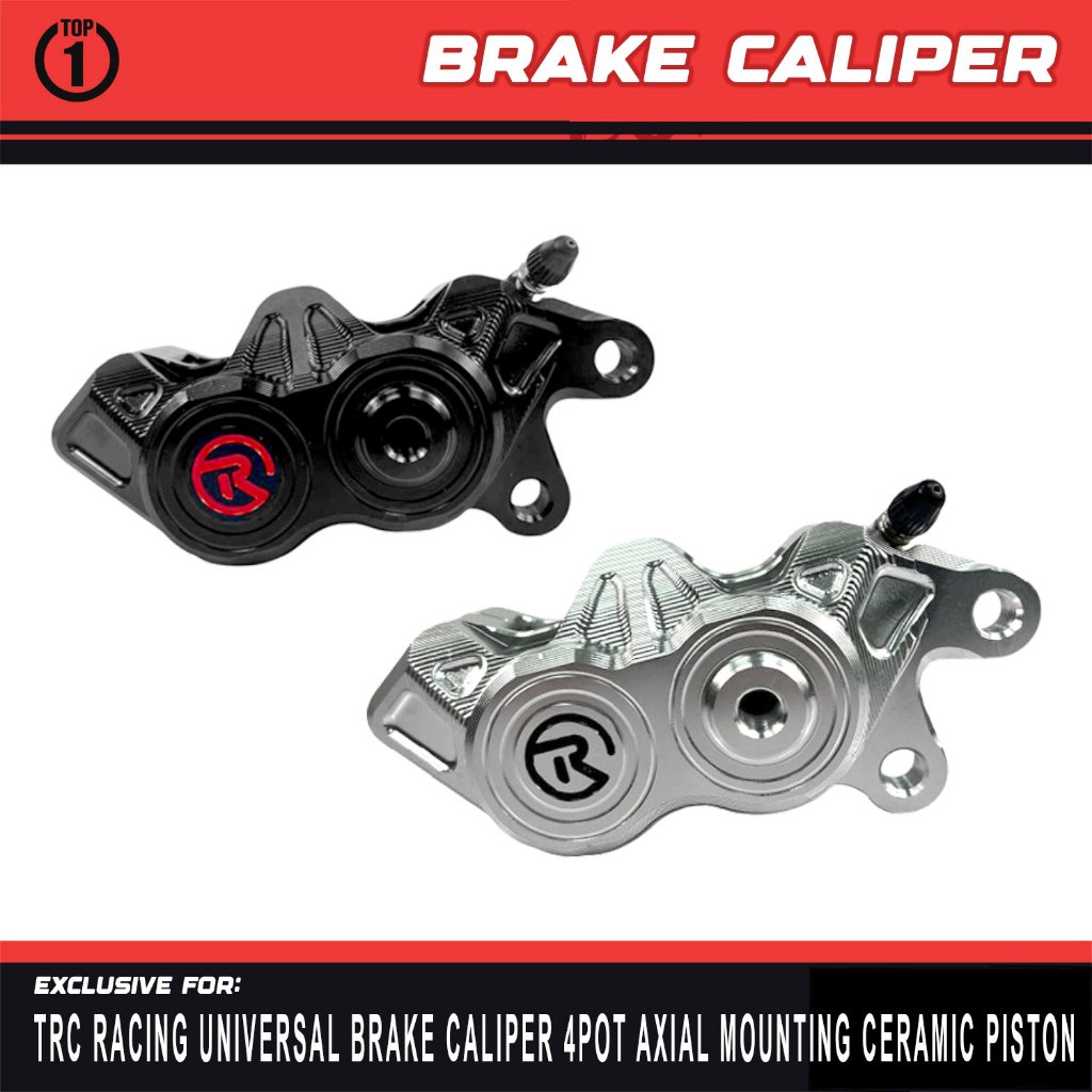Top1 Motors TRC Racing Universal Brake Caliper 4 POT Axial Mounting ...