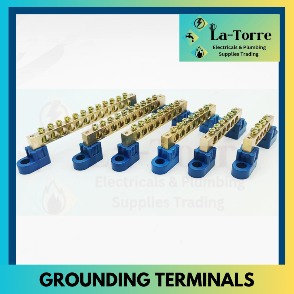 Grounding Bus Bar Terminals (4-16Holes) for Electrical Wiring | Shopee ...