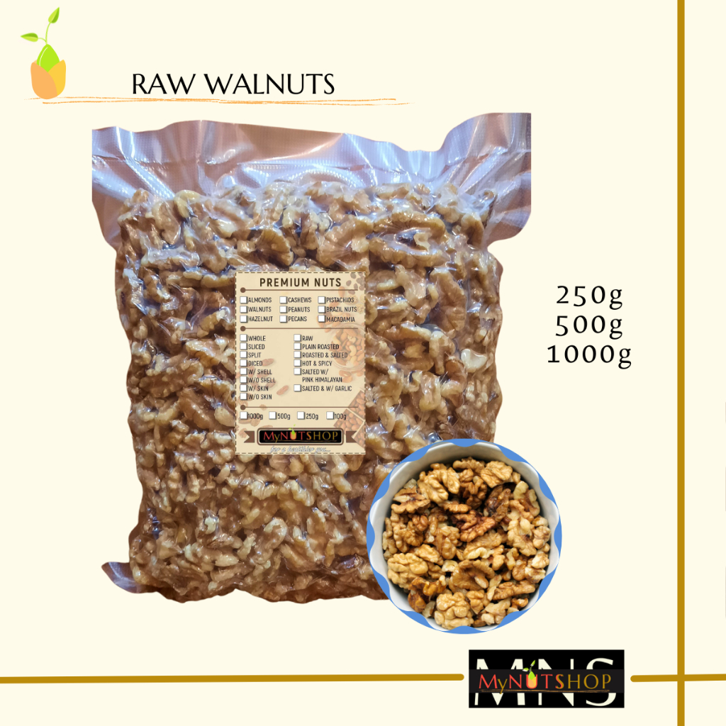 RAW WALNUTS I for baking or snacking I in 1kg, 500g & 250g I by ...
