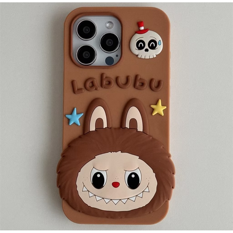 Labubu iphone 14 Pro Max 3D Stereoscopic Cartoon Silicone Case | Shopee ...