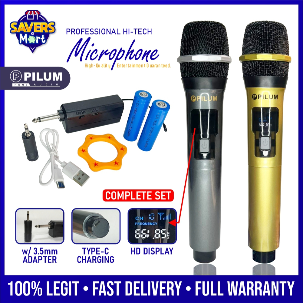 Rechargeable Wireless Microphone Professional Hi-Tech Mic Type-C ...